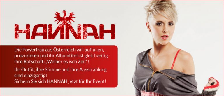Hannah | MPM Music | Jetzt buchen